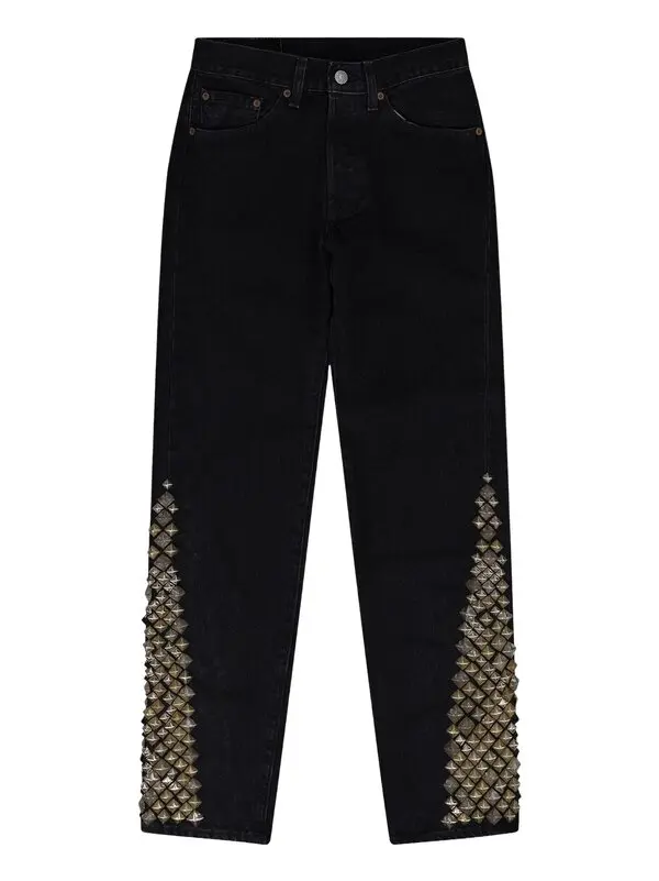 DENIM TEARS X Doc Marten Studded 501 Jeans - Black