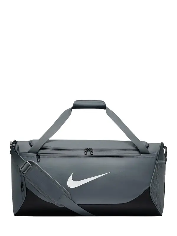 Nike 60l Medium Brasilia Duffel Bag 'smoke /black/white - Grey