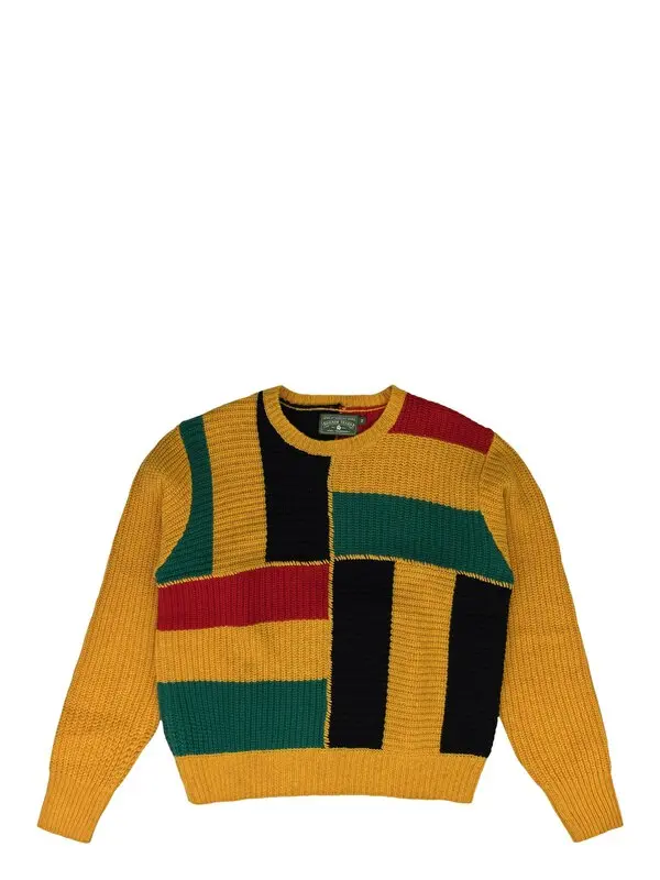 DENIM TEARS Trifecta Knit Sweater - Yellow