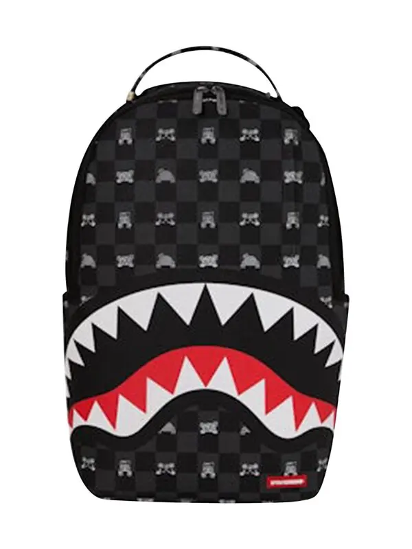 SPRAYGROUND Peeking Character Check Dlxsv Bag - Black