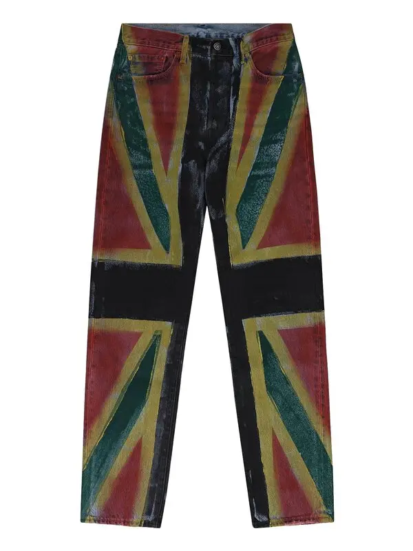 DENIM TEARS Union Jack 501 Jeans - Blue