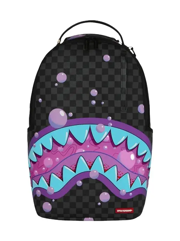 SPRAYGROUND Purple Slime Shark Backpack - Black