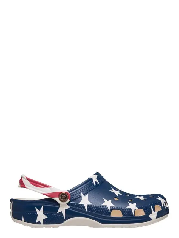CROCS Classic Clog American Flag Print - Blue