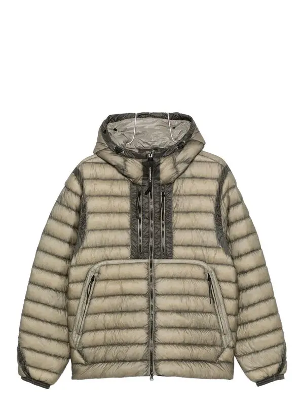 C.P. COMPANY Goggle Short Down Jacket - Beige
