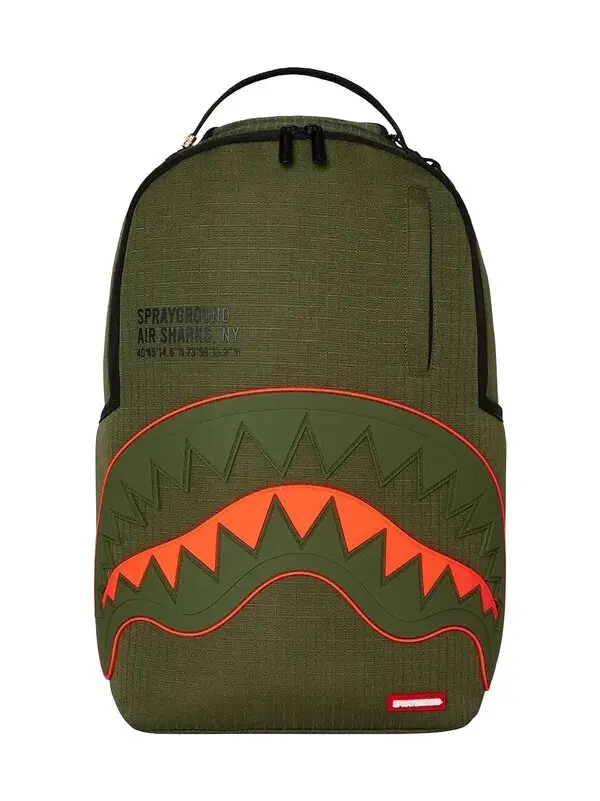 SPRAYGROUND Nylon Shark Central Army Dlx-ripstop Backpack - Green