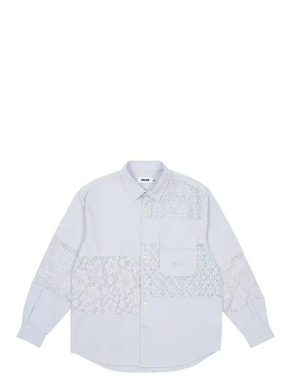 PALACE Crochet Patchwork Shirt - Blue