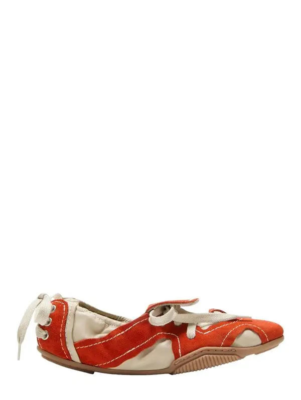 Acne Studios Wmns Lace-up Shoe 'off White - Orange