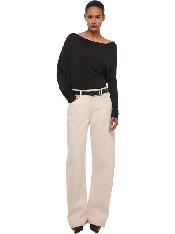 Helmut Lang Saddle Jeans - Ecru