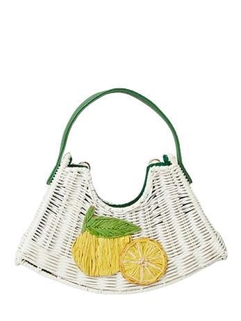 SARAH STEWART Tati Crescent Fruit Punch Collection Bag - Yellow
