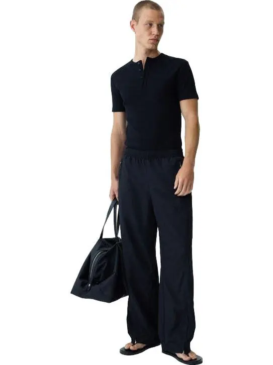 H&m Loose-fit Nylon Track Pants - Black