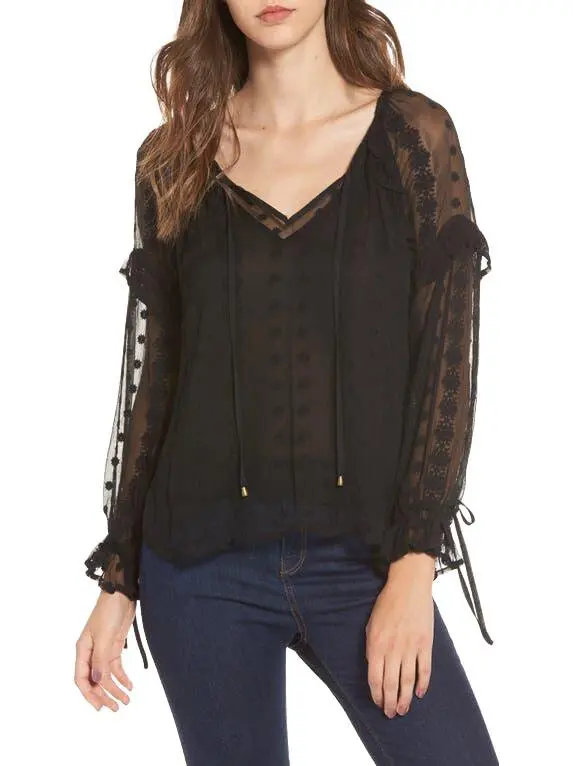 Astr The Label Leigh Blouse - Black