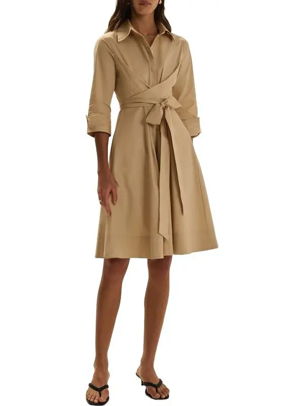 FAVORITE DAUGHTER The Parker Shirtdress - Khaki