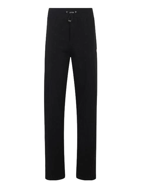 Philipp Plein Jogger Pants Jacquard Tennis Monogram - Black