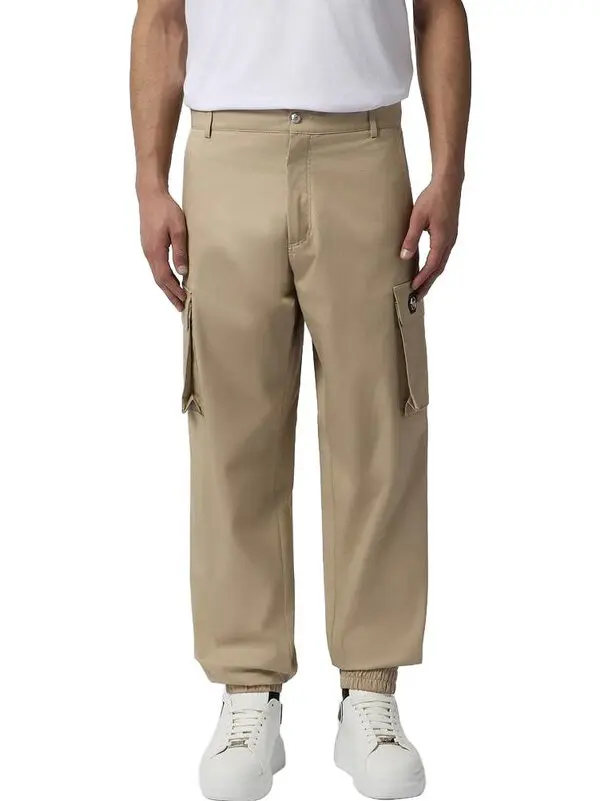 Philipp Plein Straight Cargo Trousers - Beige