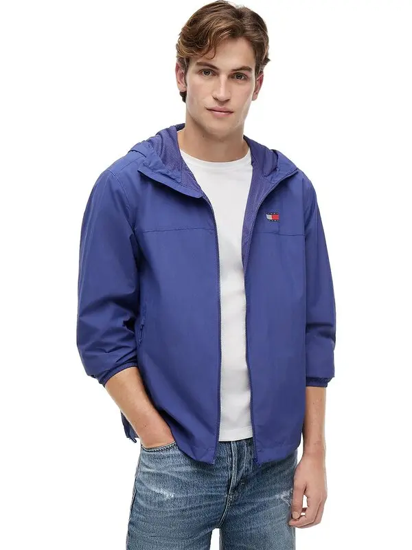 Tommy Hilfiger Packable Chicago Windbreaker - Blue Storm