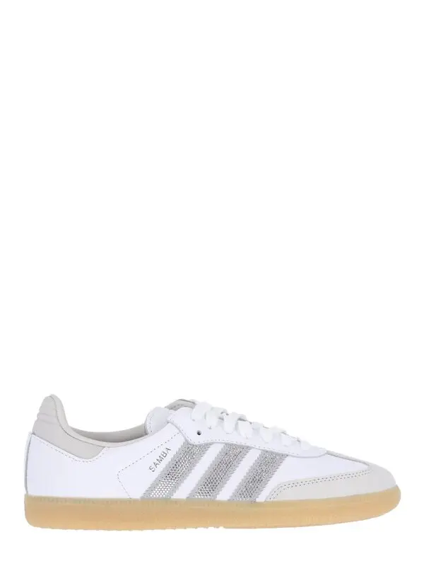 Adidas Samba Sneakers In Leather - White