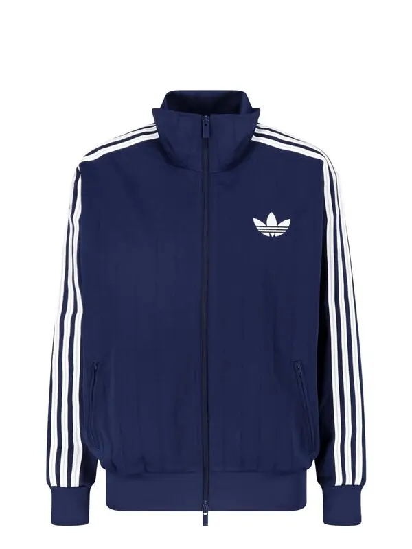 Adidas Striped Sweatshirt "firebird - Blue