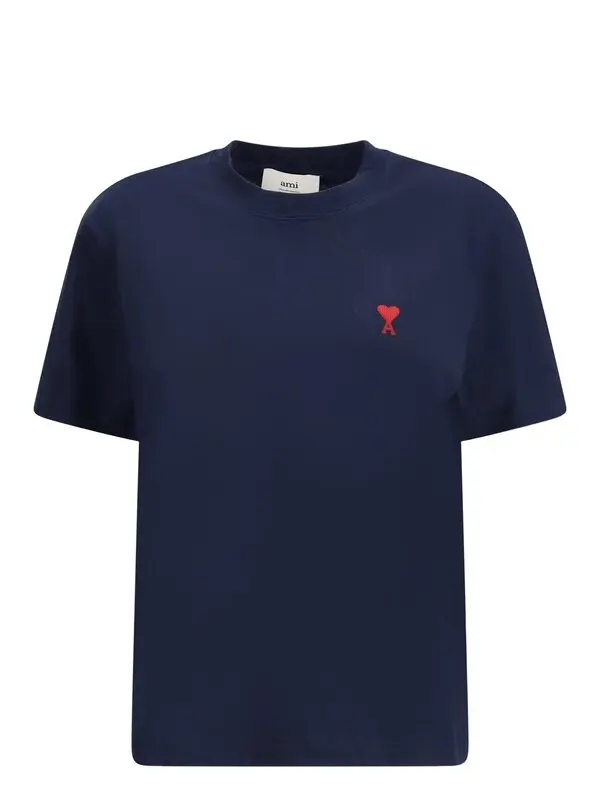 AMI Paris Logo T-shirt - Blue