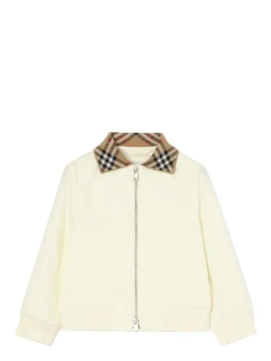 Burberry Cotton Hayfield Harrington Jacket - Chalk