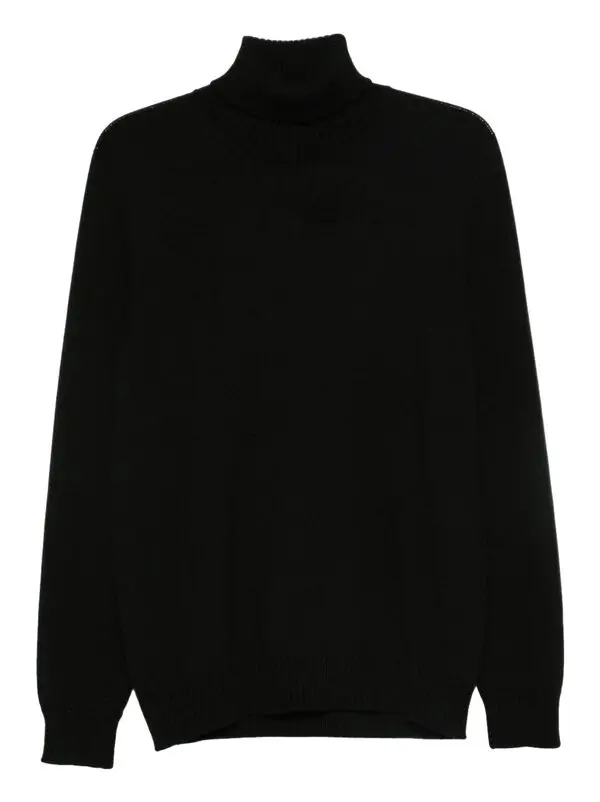 DRUMOHR Turtleneck Wool Sweater - Black