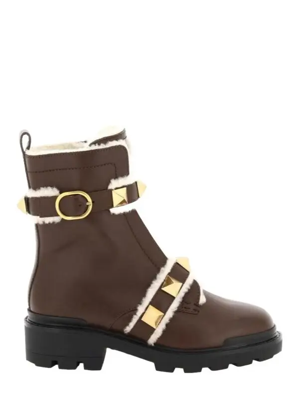 Valentino Garavani Rockstud-embellished Ankle Boots - Green