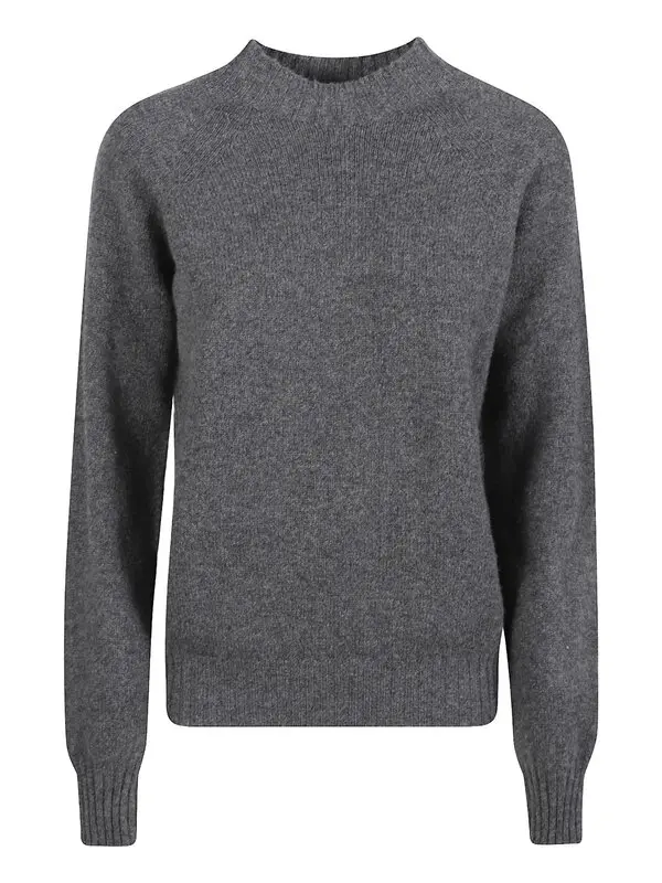 DRUMOHR Crew Neck Long-sleeved Sweater - Gray