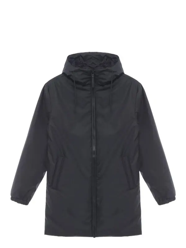 Rains Lohja Long Raincoat - Black