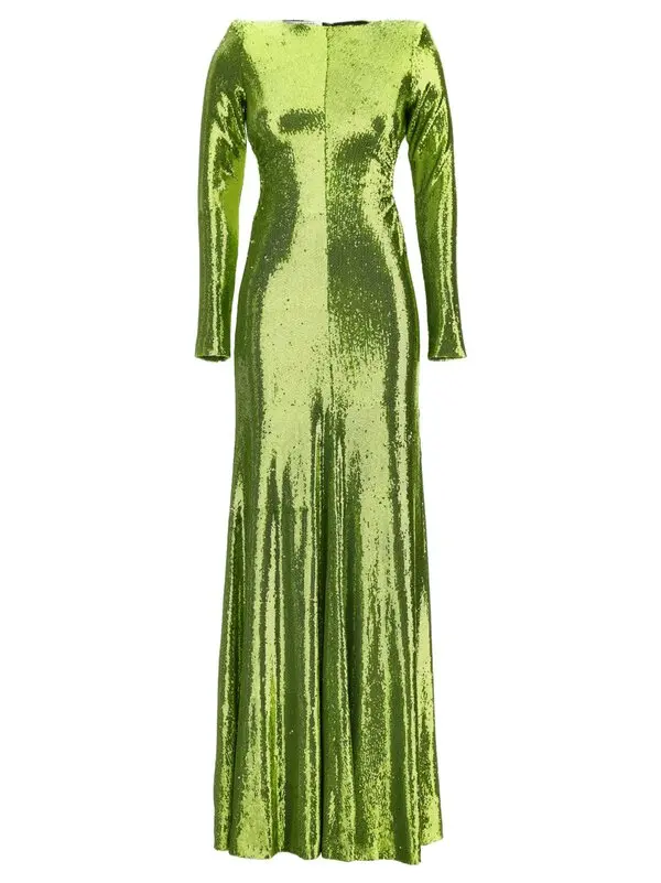 Philosophy Di Lorenzo Serafini Long Sequined Dress - Green