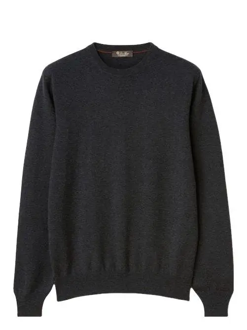 Loro Piana Crew-neck Cashmere Jumper - Black