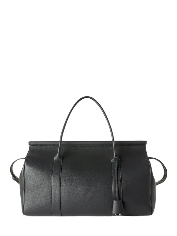 Loro Piana Loom Weekender Bag - Black/agate