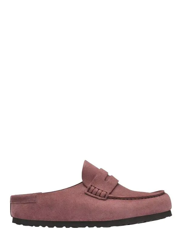BIRKENSTOCK Naples Wrapped Suede Leather Clogs - Pepper