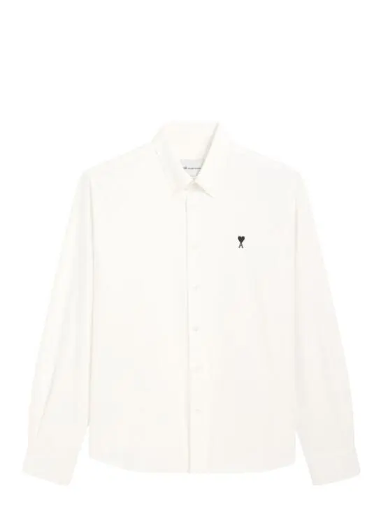 AMI Paris Logo Detailed Long Sleeved Shirt - No