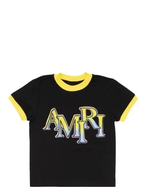 Amiri Staggered Ringer T-shirt - Black
