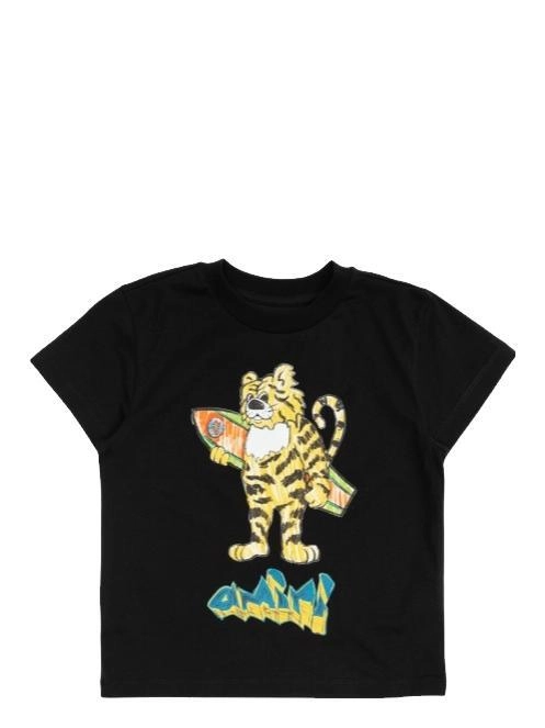 Amiri Tiger-print Logo-print T-shirt - Black