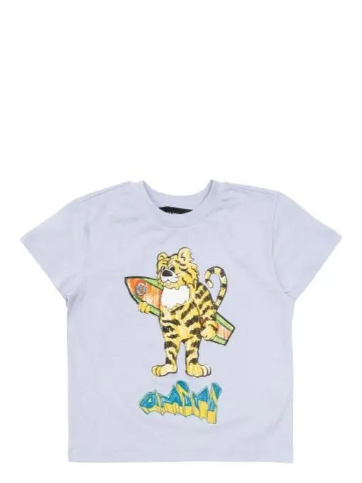 Amiri Tiger-print T-shirt - Light Blue