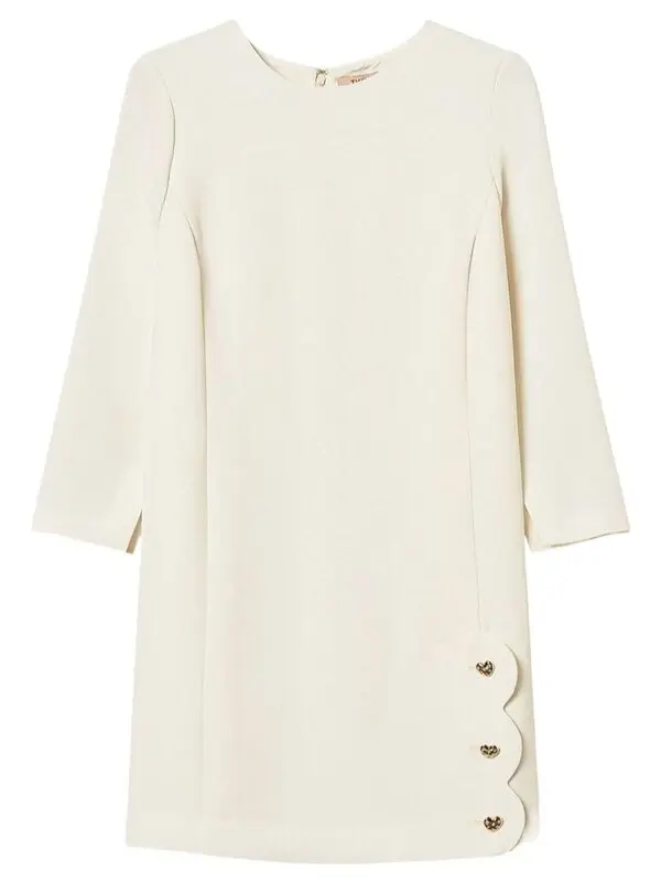 TWINSET Long-sleeve Dress With Button Details - White