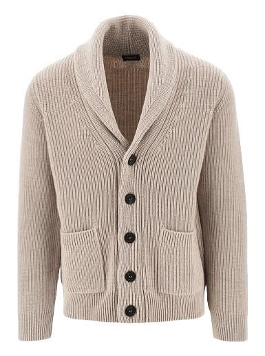 DRUMOHR Long Sleeve Cardigan - Nude