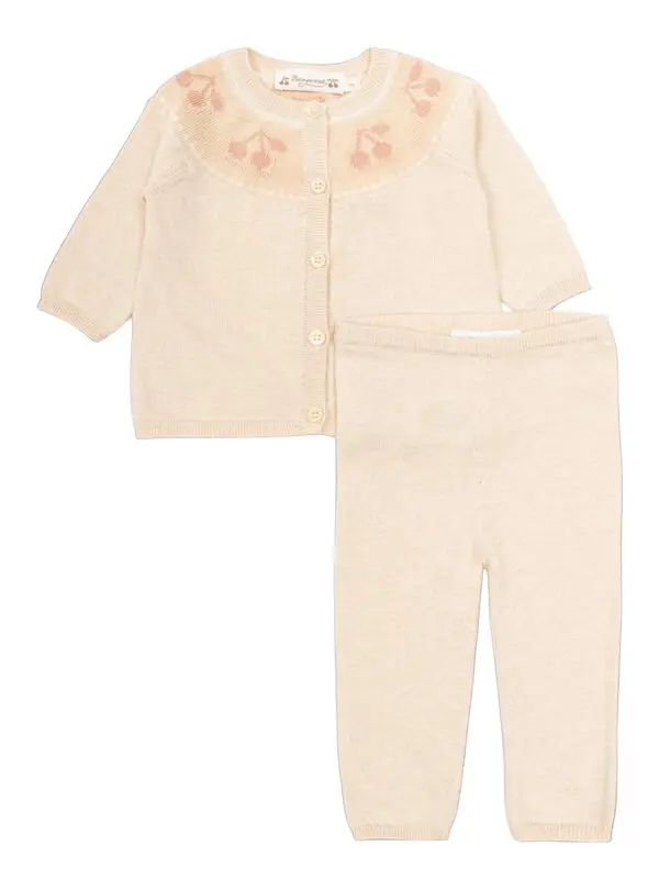 Bonpoint Two-piece Fine Knit Set - Pink