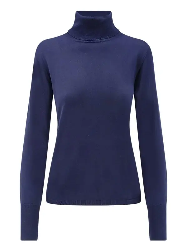 Aspesi Ribbed-knit Turtleneck Sweater - Blue