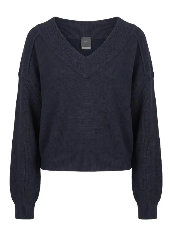 Pinko V-neck Sweater - Blue
