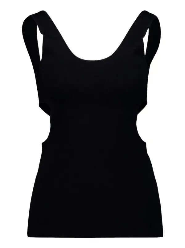 Auralee Cut-out Tank Top - Black