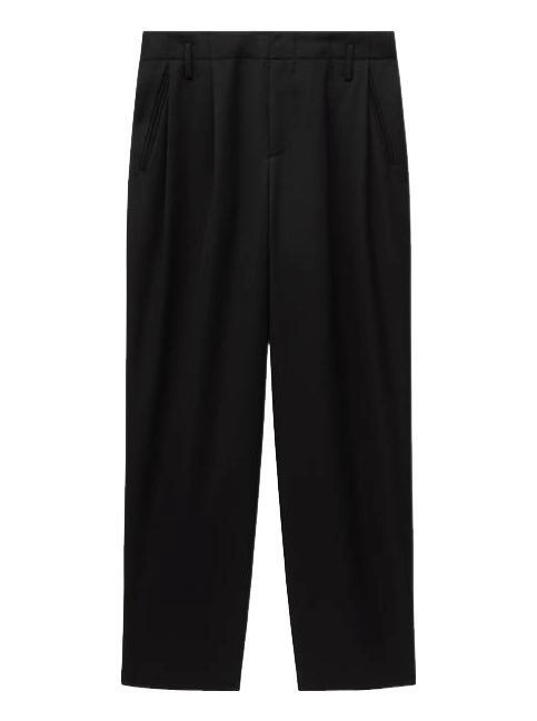 Kenzo Pleated Tapered Trousers - Black