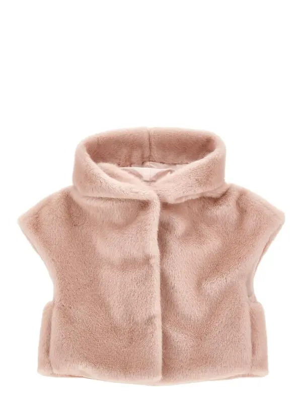 Monnalisa Plush Hood Vest - No