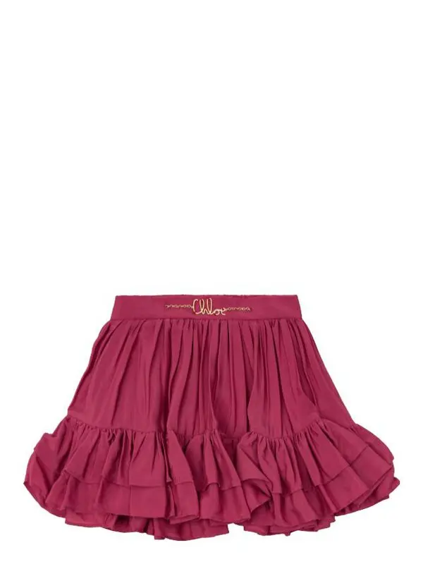 Chloé Flared Skirt - Pink