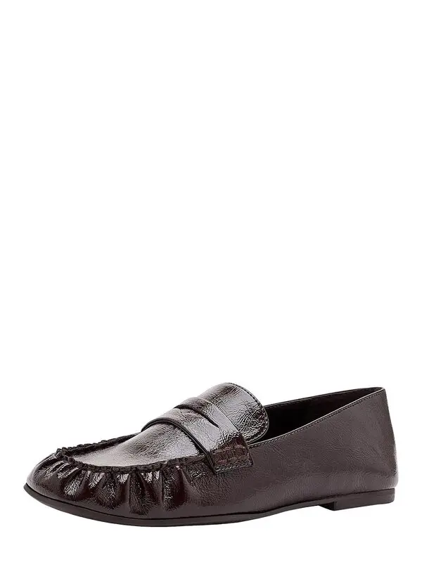 Vince Camuto Paelyn Suede Flat Penny Loafers - Brownie