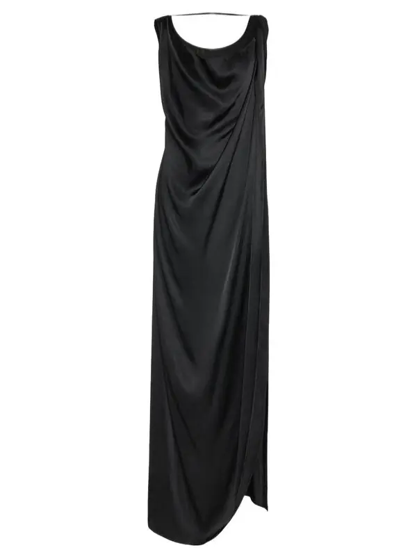MAISON MARGIELA Draped Maxi Dress - Black