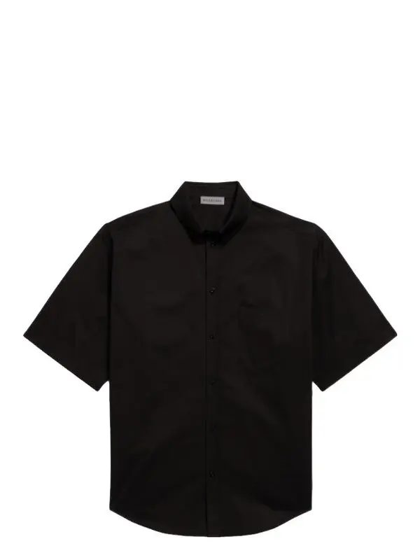 Balenciaga Security Tape Large Fit Shirt - Black