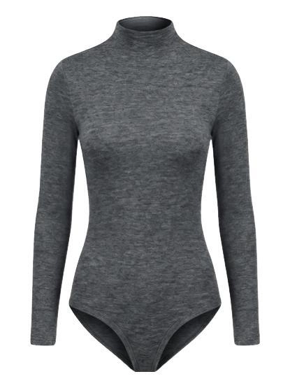 JIL SANDER Long Sleeve High Neck Bodysuit - Black