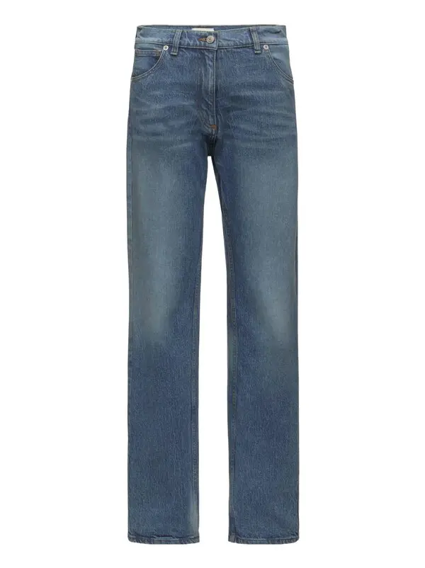 Magda Butrym Mid-rise Straight Jeans - Blue