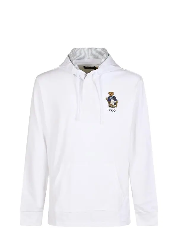 Polo Ralph Lauren Hoodie With Polo Bear Motif - White